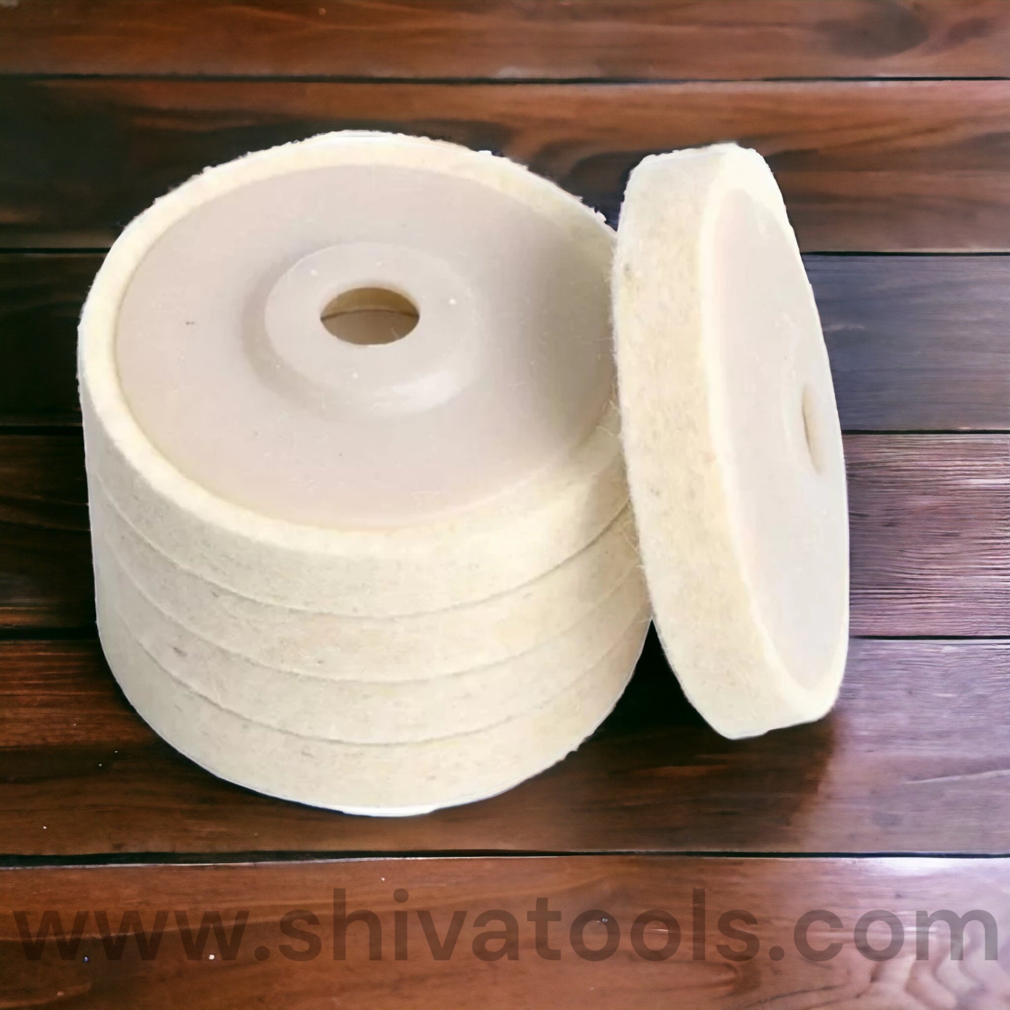 Felt Wheel 4 inch for Stainless Steel Buffing ,Sanding & Polishing(Pac